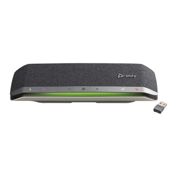 Poly Sync 40+ 會議電話揚聲器 | MS Teams | USB-A & USB-C | 隨附藍牙配接器 (77P36AA ...