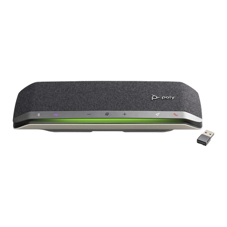 Poly Sync 40+ 會議電話揚聲器 | MS Teams | USB-A & USB-C | 隨附藍牙配接器 (77P36AA ...