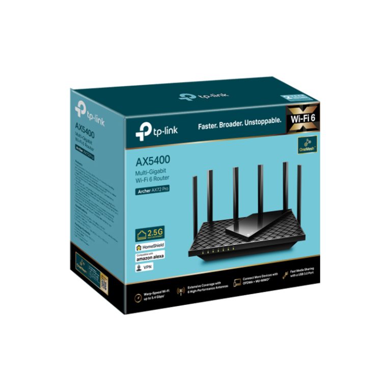 TP-Link Archer AX72 Pro AX5400 Multi-Gigabit WiFi 6 路由器 (TL-AX72-PRO ...