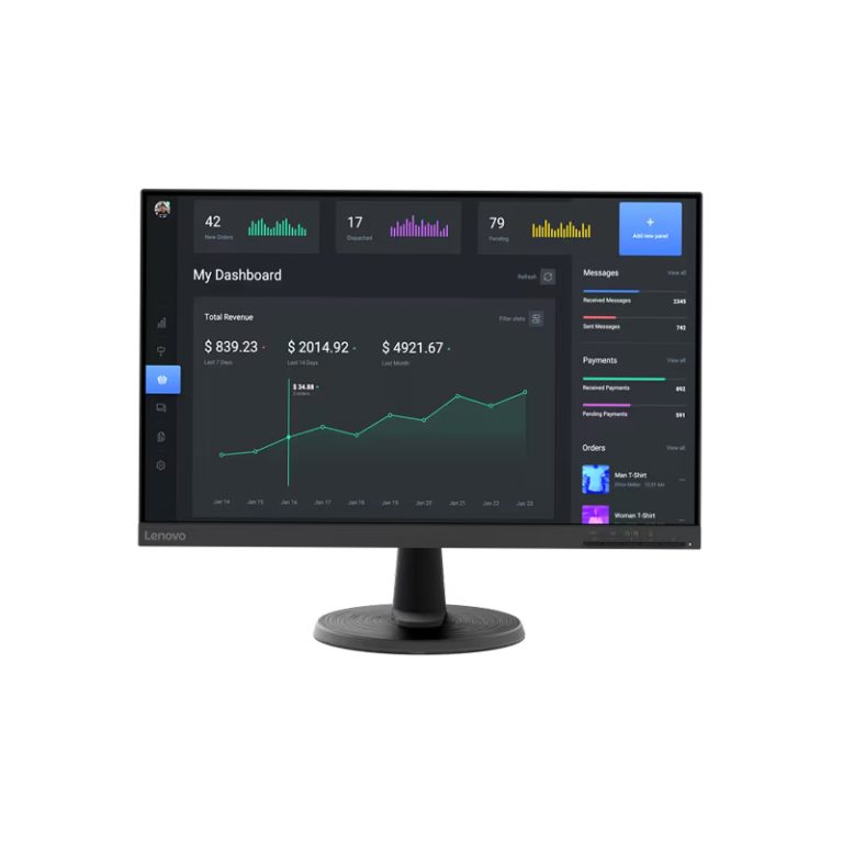 Lenovo D24-40 23.8" Monitor (67A2KAC6UK) - Vertex