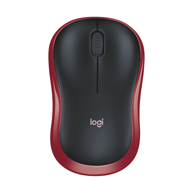 Logitech M185 無線滑鼠 | 紅色 (910-002501) - Vertex
