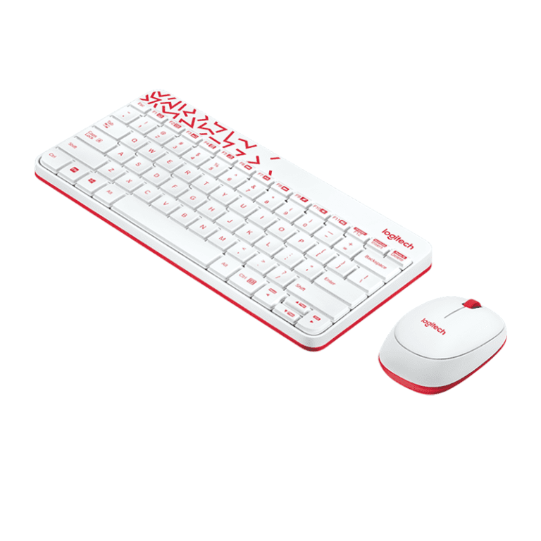 Logitech MK240 Wireless Combo | Chinese | White/Vivid Red (920-008206 ...
