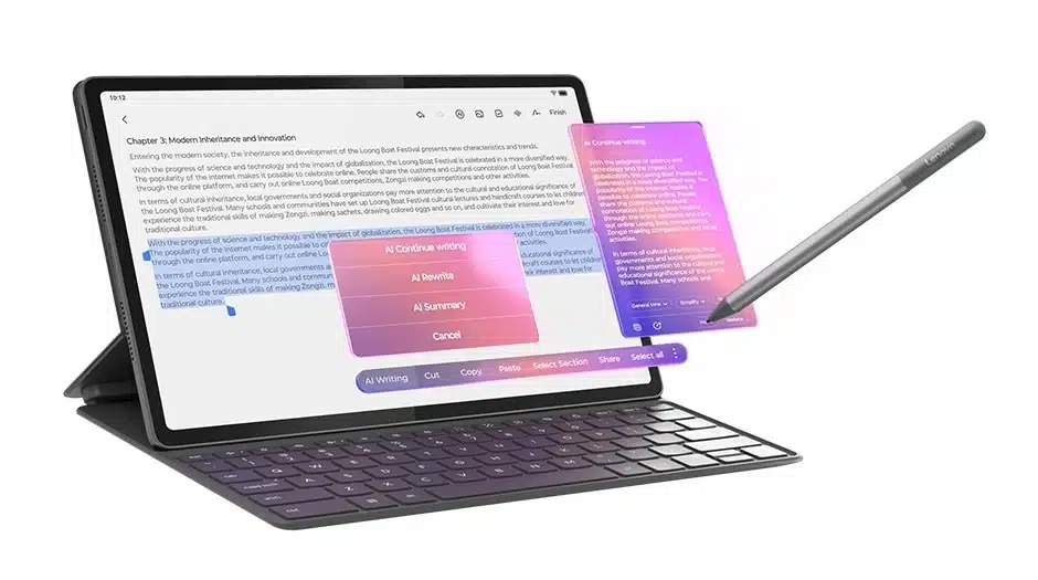 Lenovo Idea Tab Plus | WiFi | 8GB/256GB | 12" | 隨附 Tab Pen + 保護套 | 月亮灰 ...