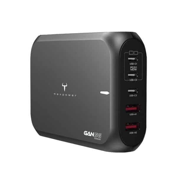 MaxPower TX1880S 188W PD3.1 5-Port GaN USB Charger (MAXPTX1880S-01 ...