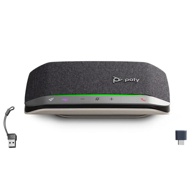 Poly Sync 20+ Speakerphone | MS Teams | with BT700 + USB-C/A Adapter ...