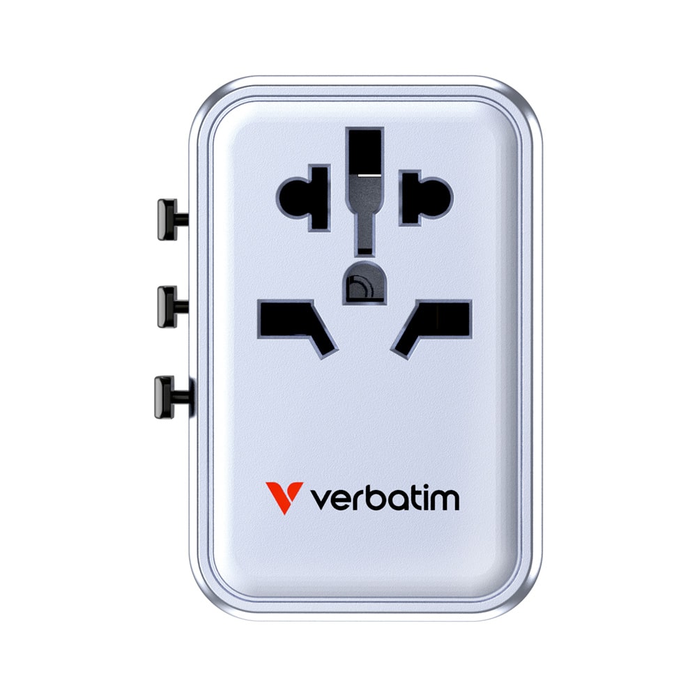 Verbatim 5 端口 45W 通用旅行轉插 | 藍色 (30174) - Vertex